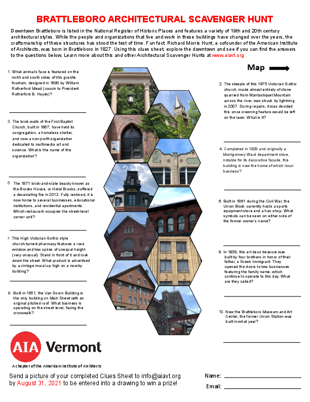 AIAVT Architectural Scavenger Hunt - AIA Vermont
